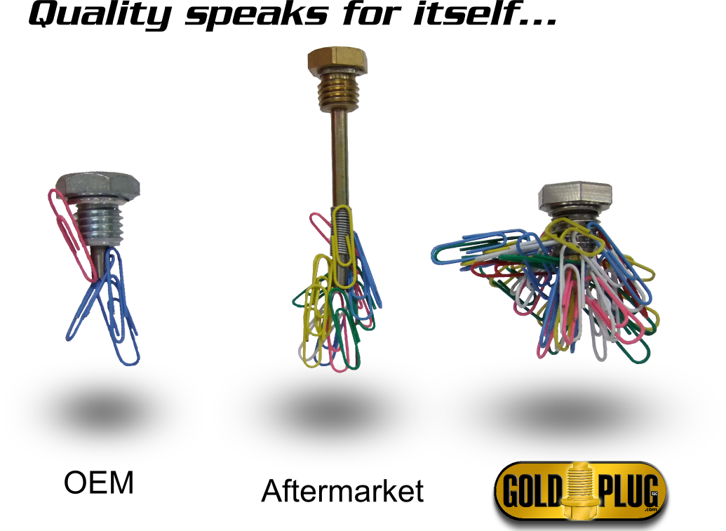 GoldPlug vs. other drain plugs…. – Gold Plug
